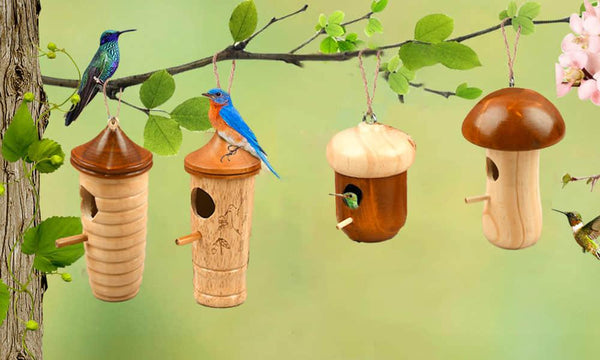 Mushroom Hummingbird House-4 – Libiyi